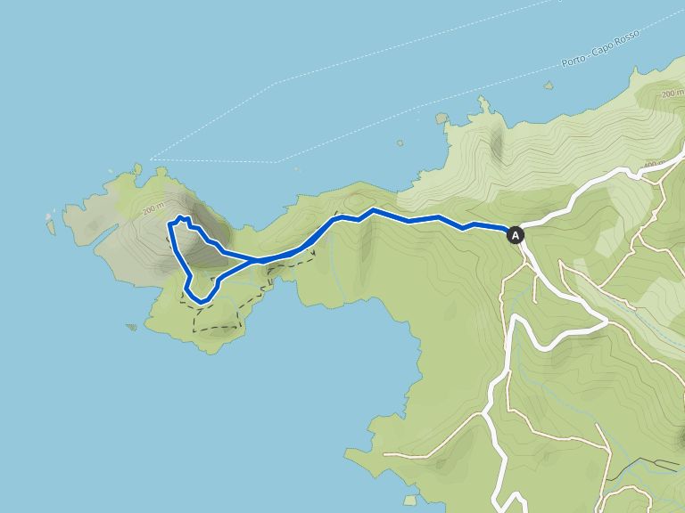 Capo Rosso - boucle | randonnée pédestre | Komoot